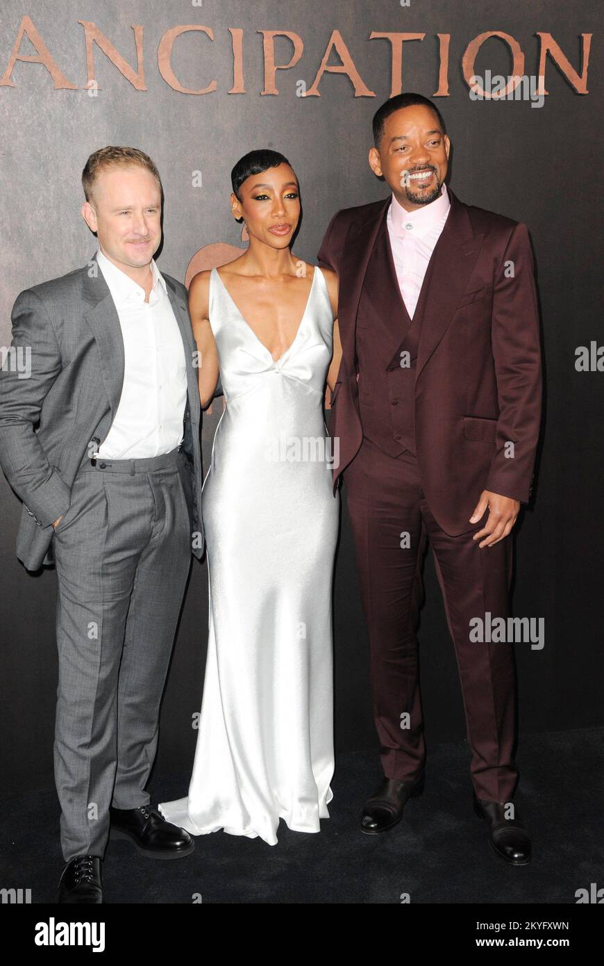 Los Angeles, CA. 30th Nov, 2022. Ben Foster, Charmaine Bingwa, Will ...