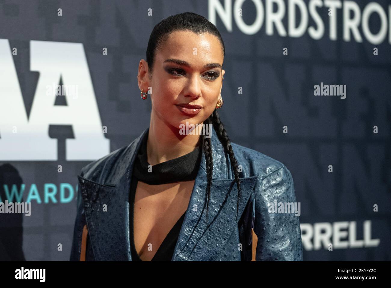 Dua Lipa attends the 2022 Footwear News Achievement Awards at Cipriani ...