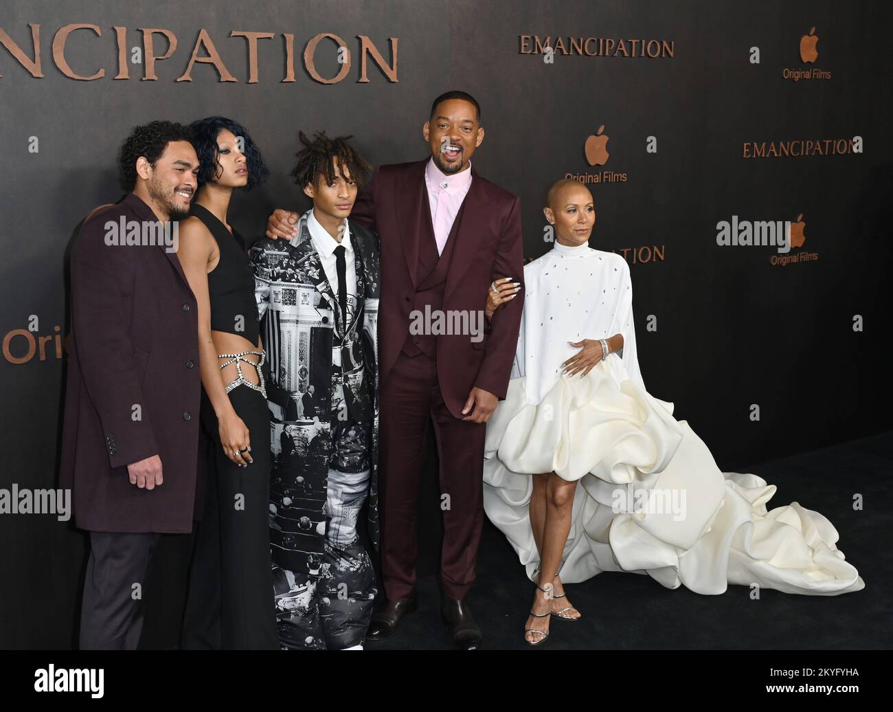 Los Angeles, USA. 30th Nov, 2022. Trey Smith, Willow Smith, Jaden Smith, Will Smith & Jada ...