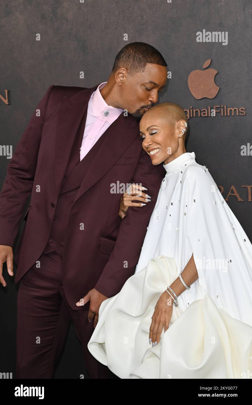 Los Angeles, USA. 30th Nov, 2022. Will Smith & Jada Pinkett Smith at the premiere for ...