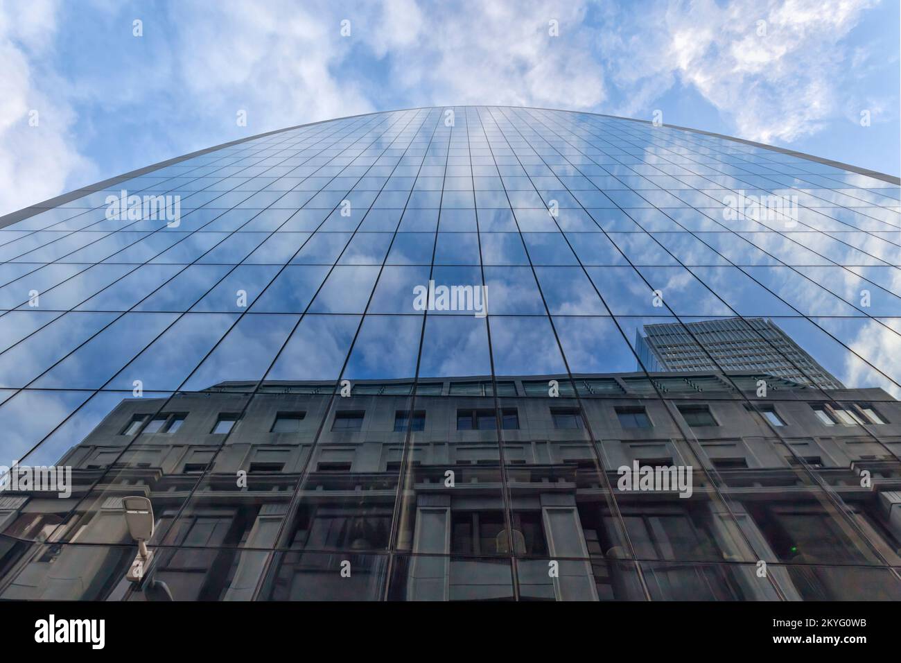 LONDON, UK - NOVEMBER 19, 2022: Exterior view of 70 St Mary Axe tower ...
