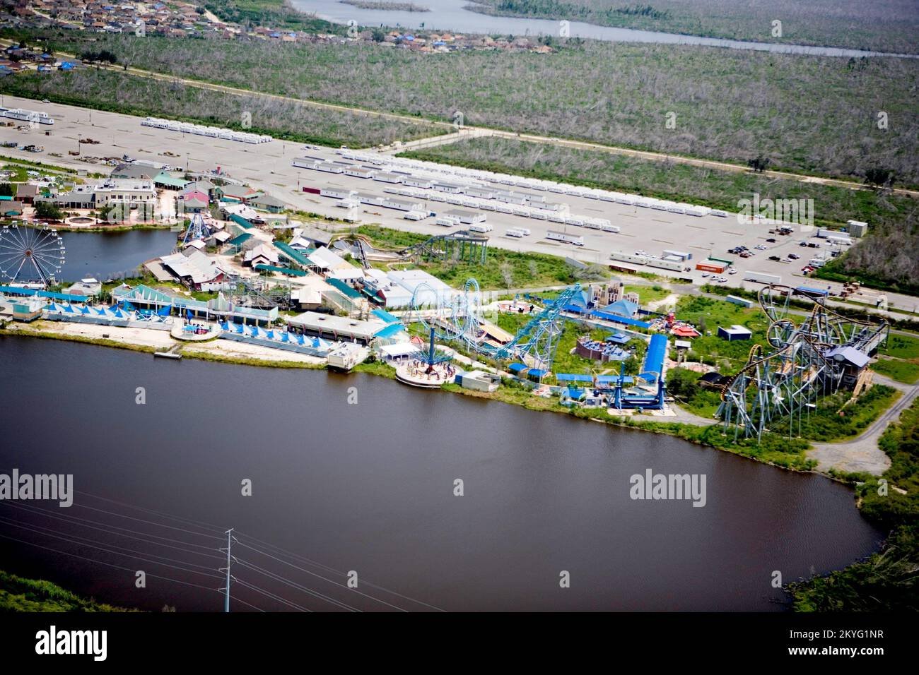 Hurricane Katrina Before And After Six Flags