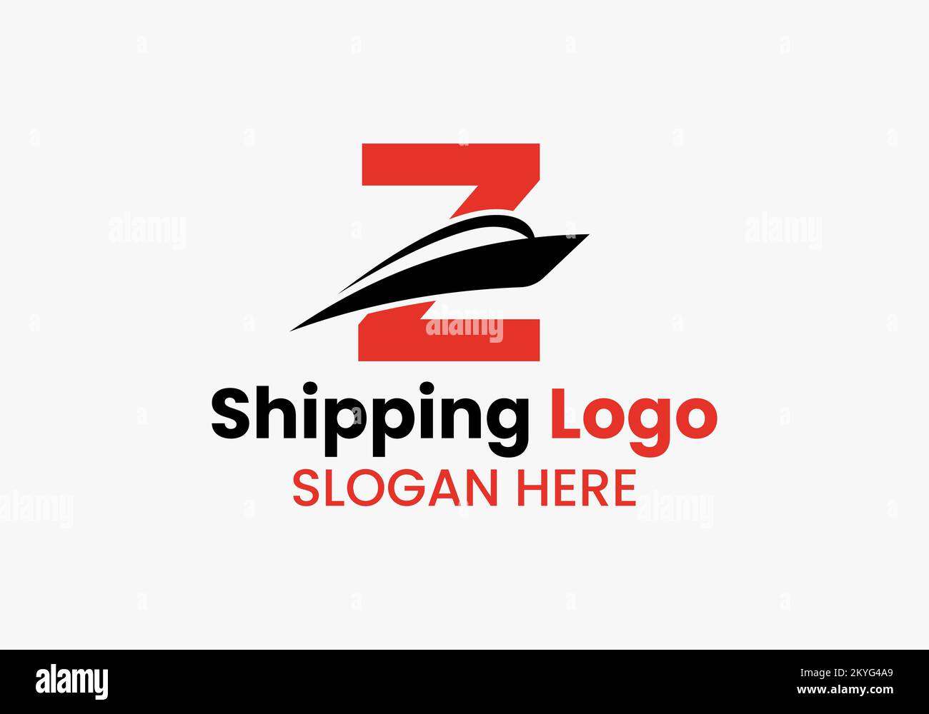 Letter Z Shipping Logo Sailboat Symbol. Nautical Ship Sailing Boat Icon ...