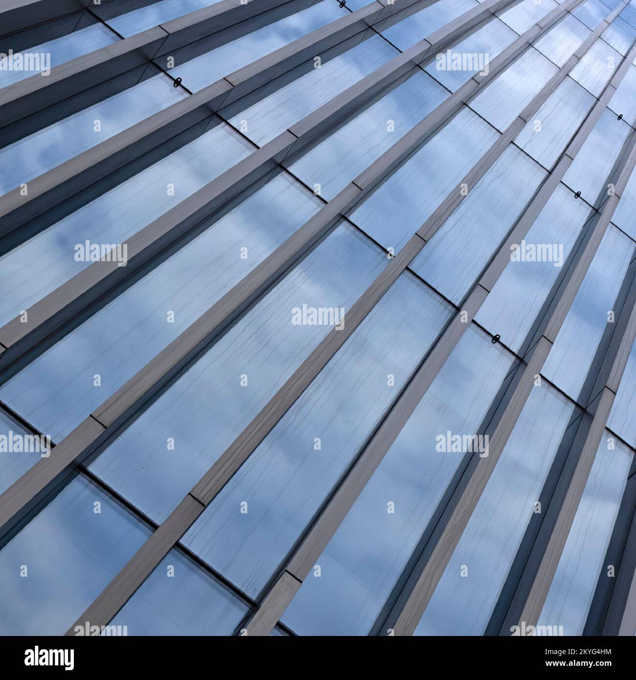 LONDON, UK - NOVEMBER 19, 2022: Abstract image of office tower building ...