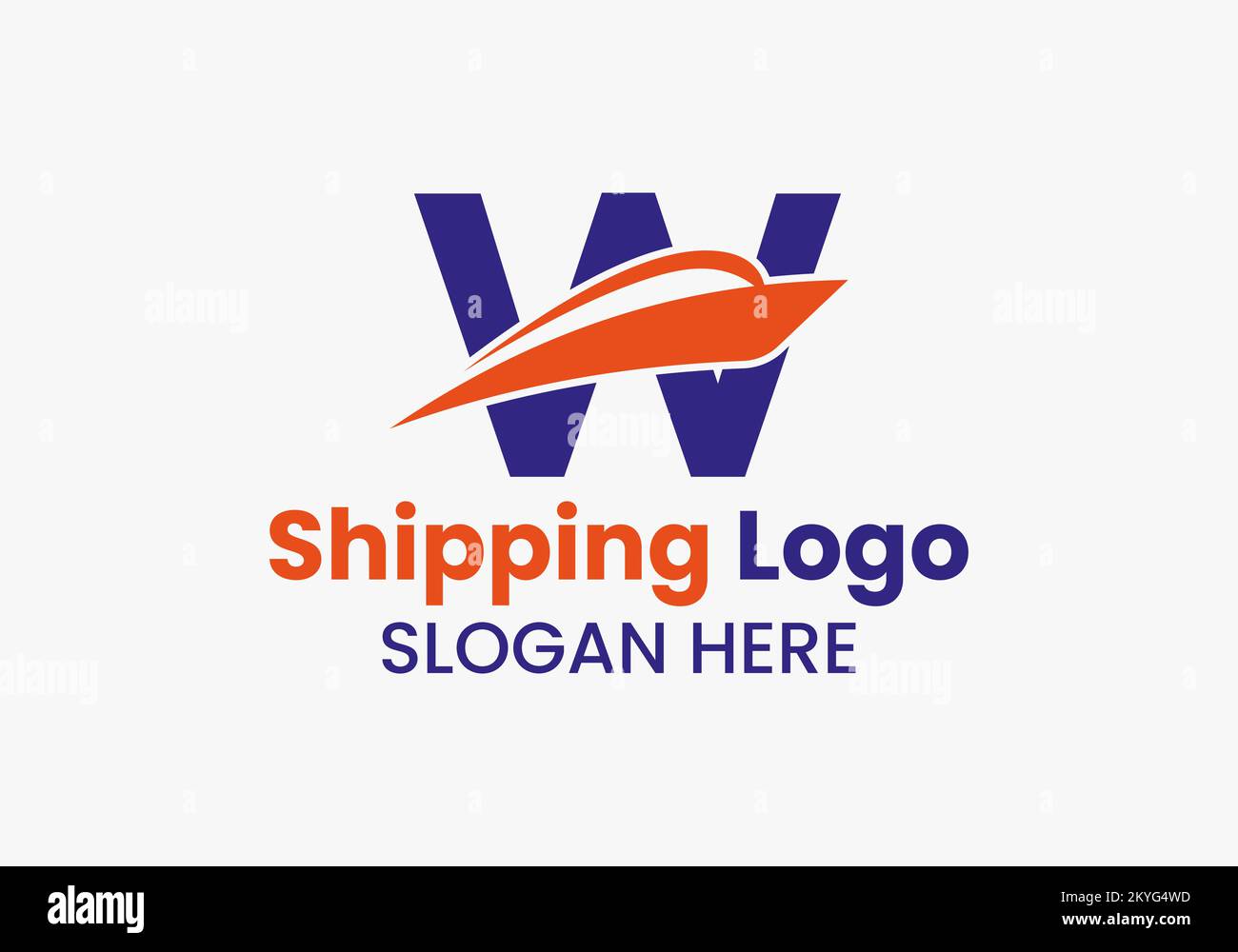 Letter W Shipping Logo Sailboat Symbol. Nautical Ship Sailing Boat Icon ...