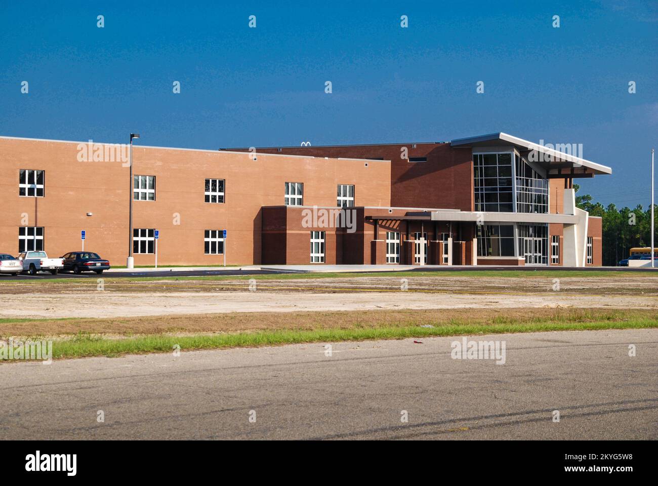 Ocean Springs, MS, August 25, 2010 - Exterior shot of St. Martin High ...