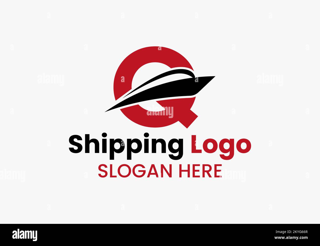 Letter Q Shipping Logo Sailboat Symbol. Nautical Ship Sailing Boat Icon ...