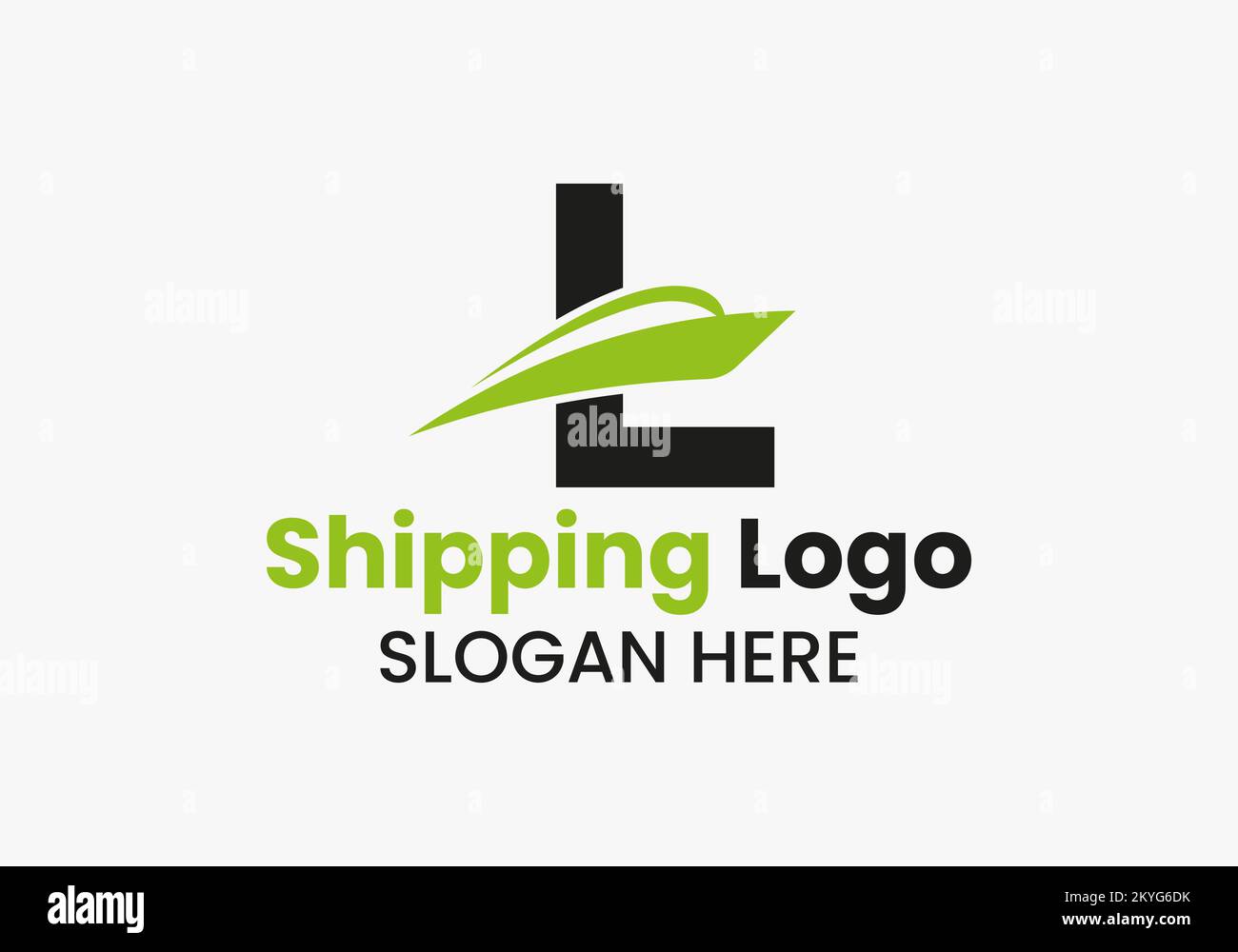 Letter L Shipping Logo Sailboat Symbol. Nautical Ship Sailing Boat Icon ...