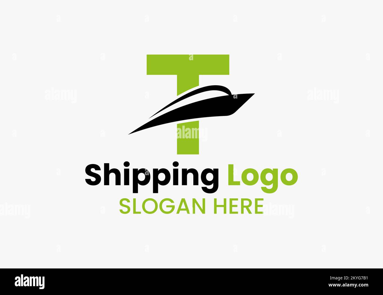 Letter T Shipping Logo Sailboat Symbol. Nautical Ship Sailing Boat Icon ...