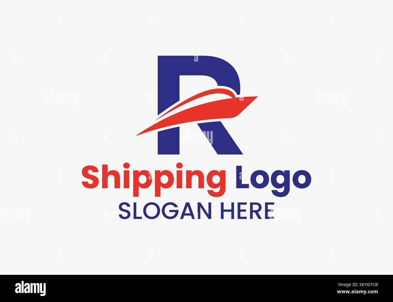 Letter R Shipping Logo Sailboat Symbol. Nautical Ship Sailing Boat Icon ...