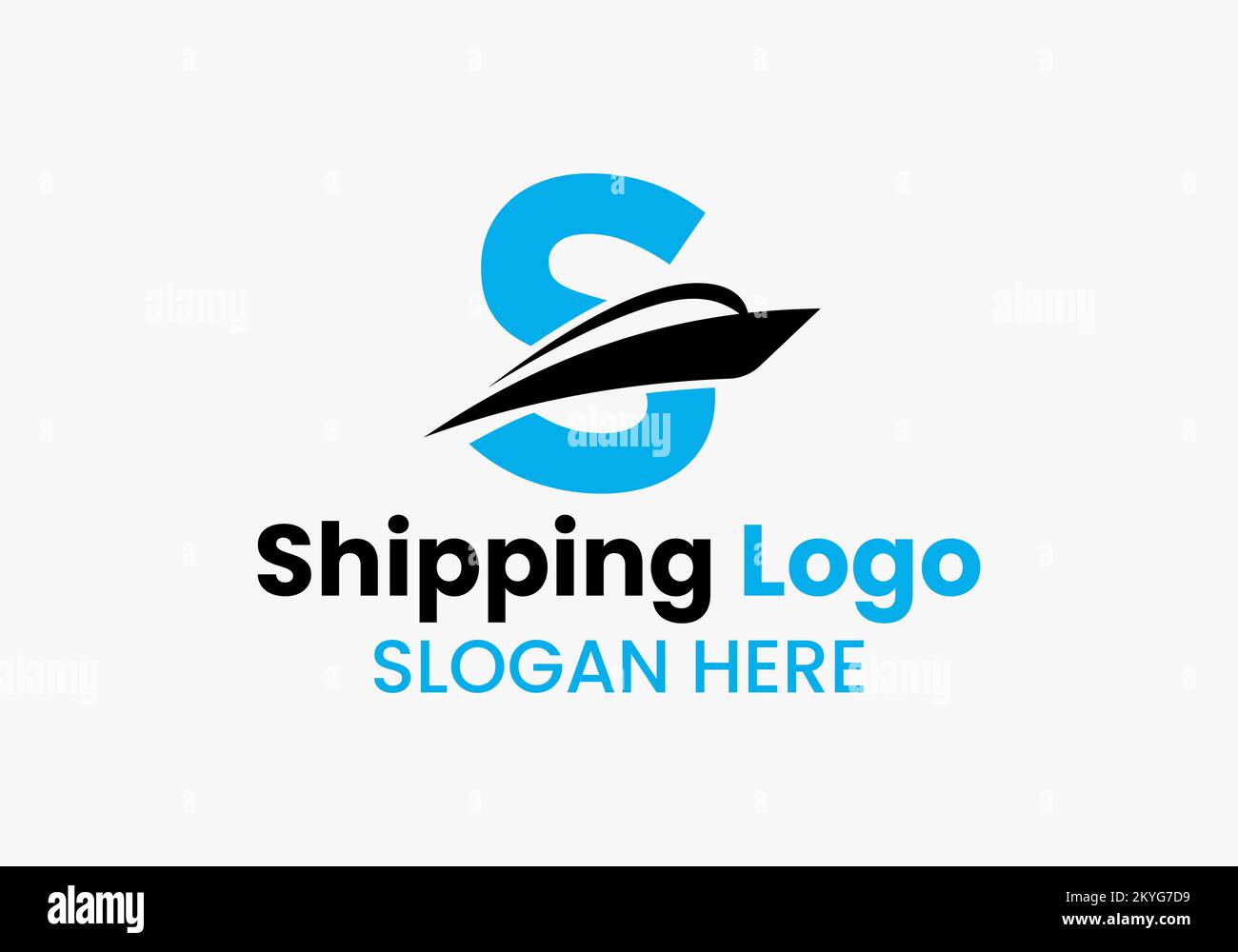 Letter S Shipping Logo Sailboat Symbol. Nautical Ship Sailing Boat Icon ...