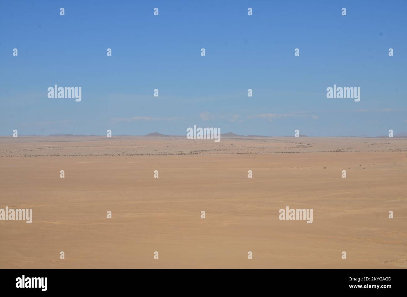 mirabib lonely scenic Granit Rock in the Desert Panorama sunrise Stock ...
