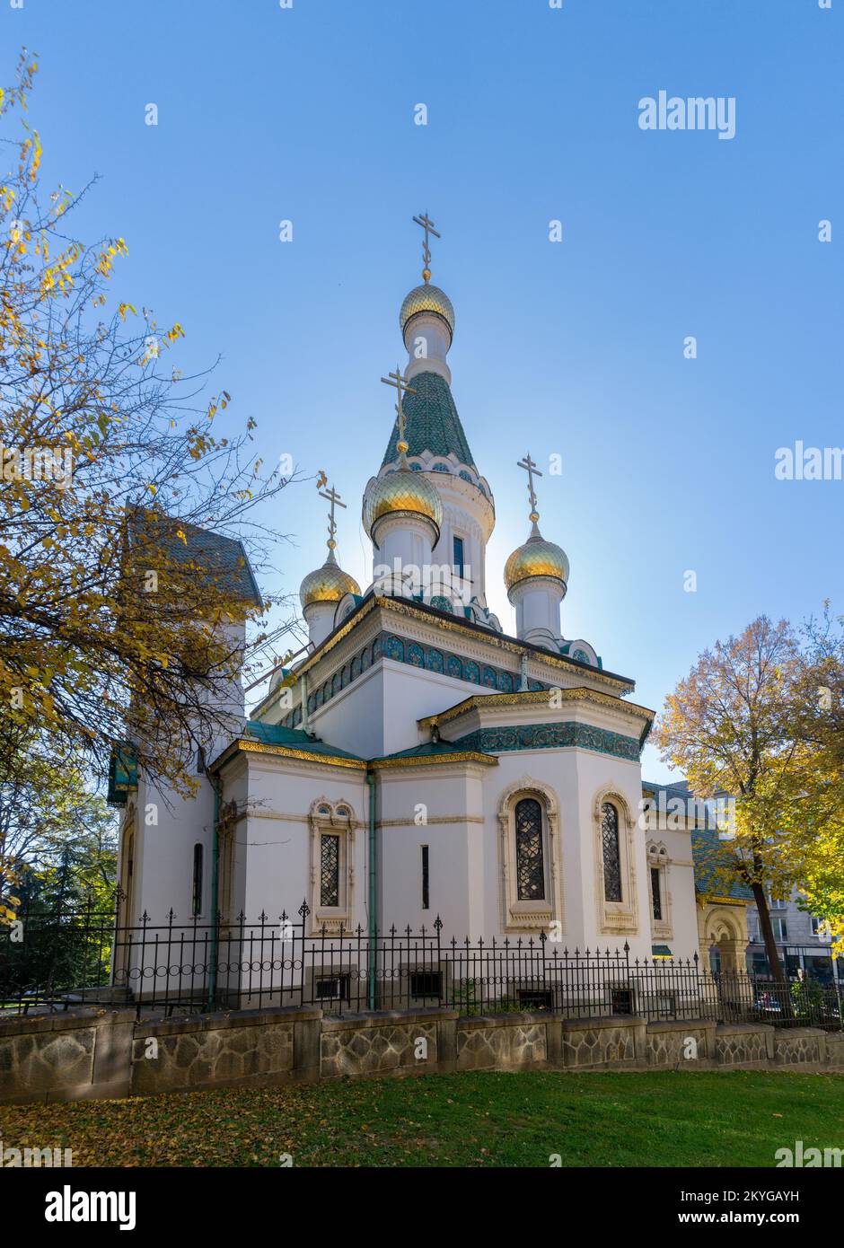 Sofia, Bulgaria - 30 October, 2022: view of the Russian Church in ...