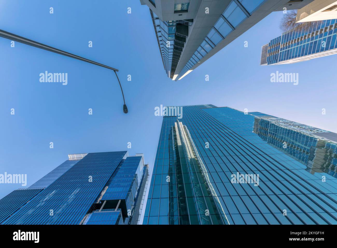 Austin, Texas- View of office and residential skyscraper buildings from ...