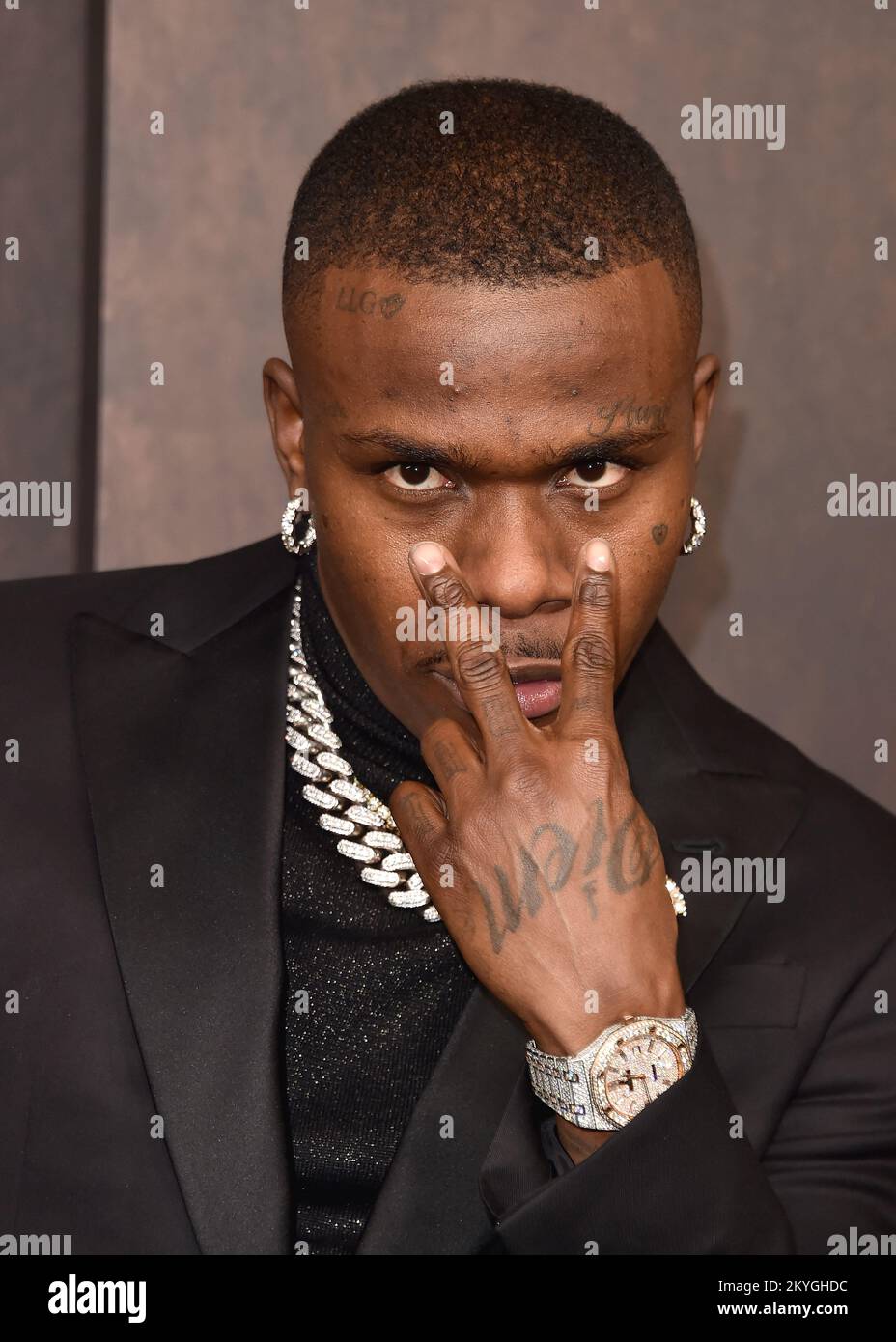 Da Baby walking the red carpet at the premiere for Apple Original Films ...