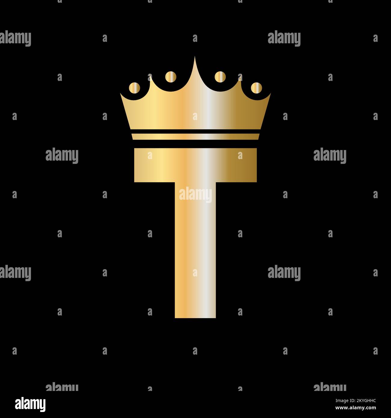 Letter T Charity Crown Logo Design With Unit Symbol Vector Template ...