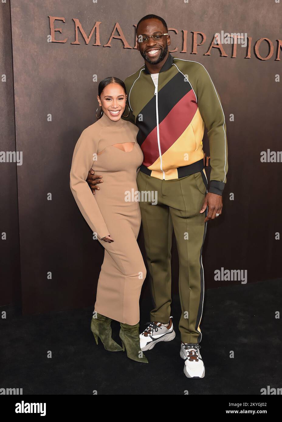 Hazel Renee and Draymond Green walking the red carpet at the premiere ...