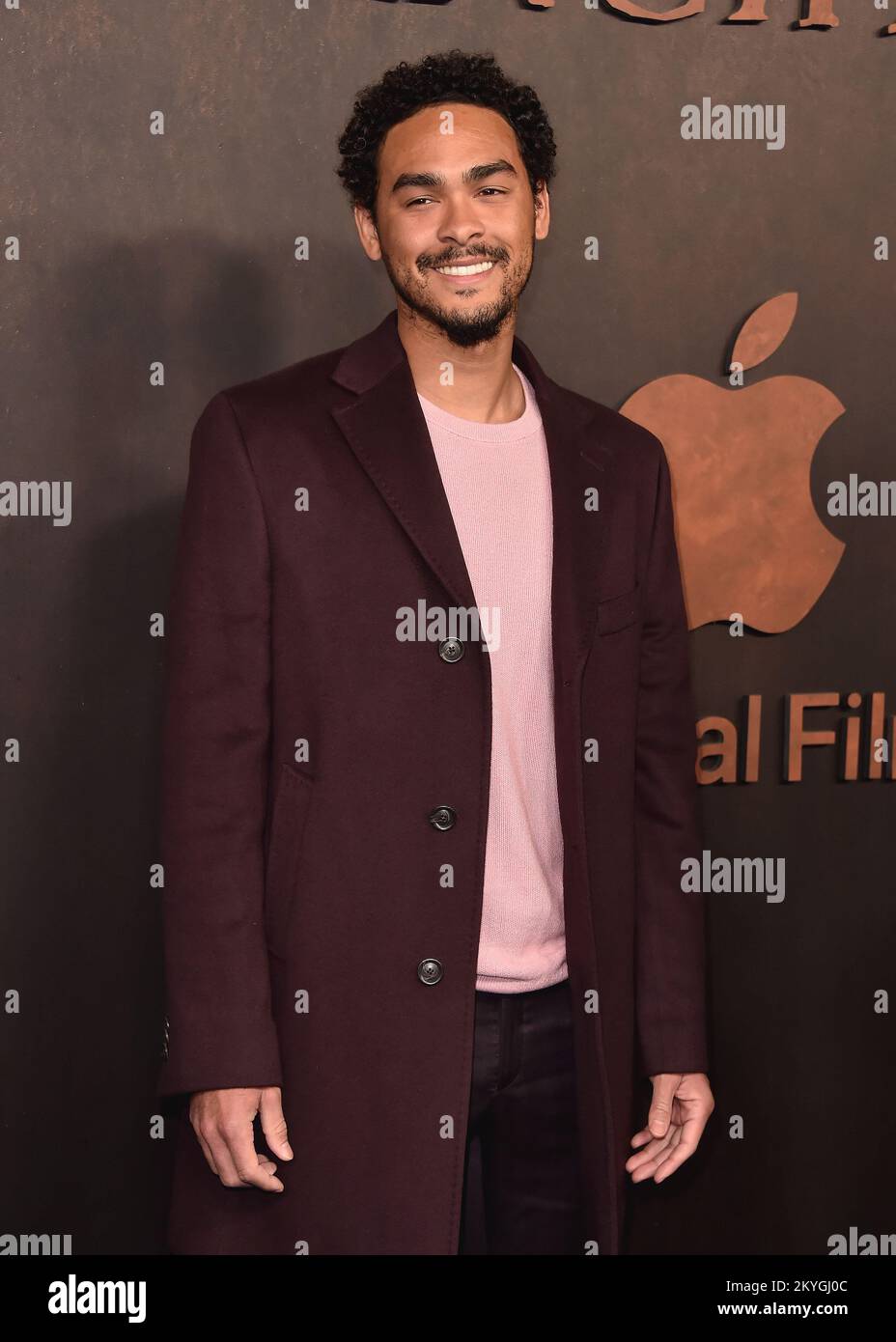 Trey Smith walking the red carpet at the premiere for Apple Original ...