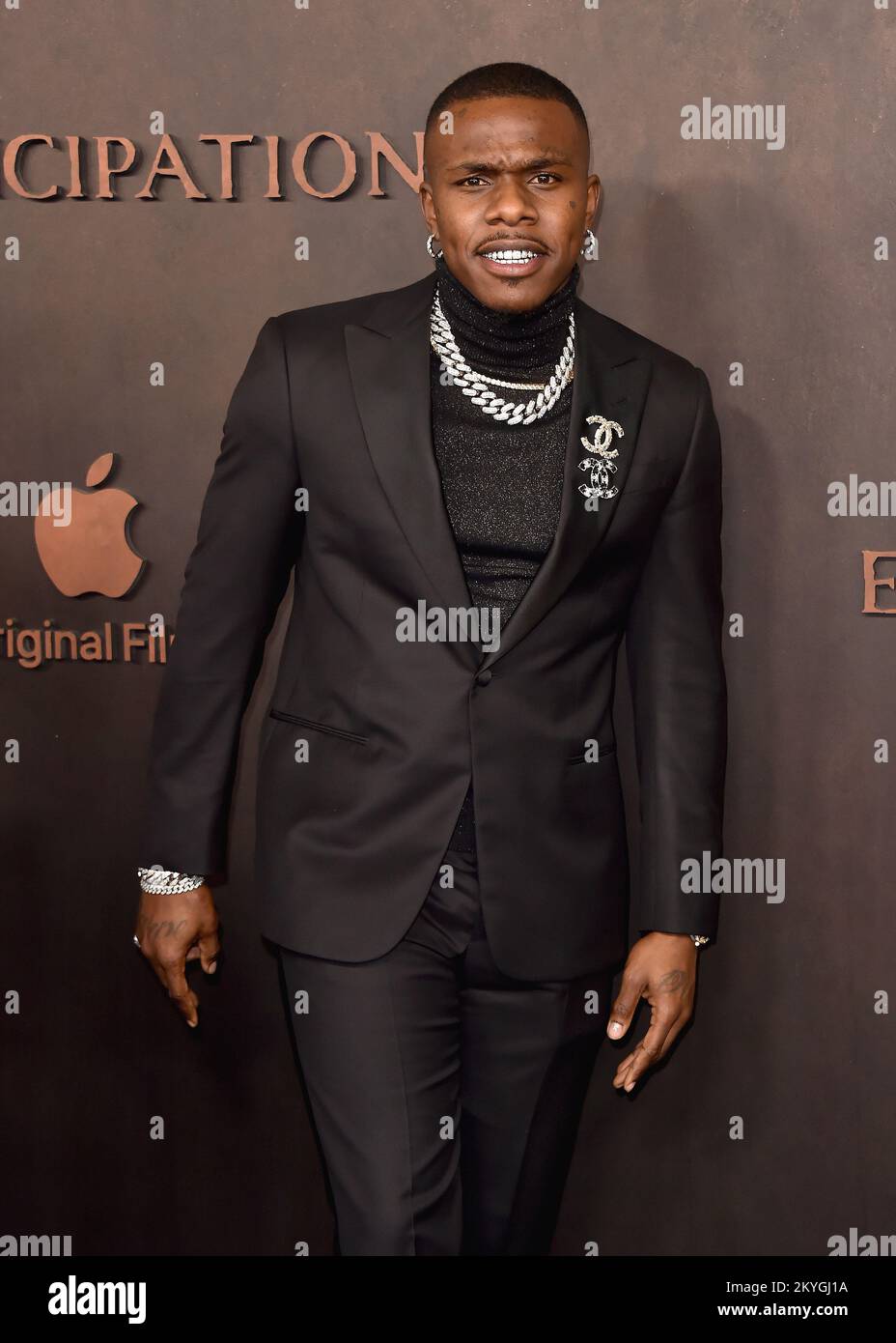 Da Baby walking the red carpet at the premiere for Apple Original Films ...