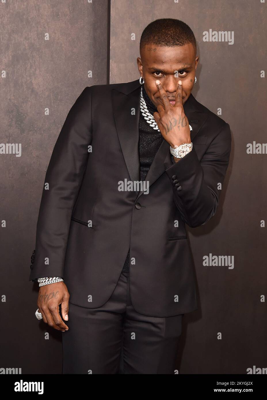 Da Baby walking the red carpet at the premiere for Apple Original Films ...