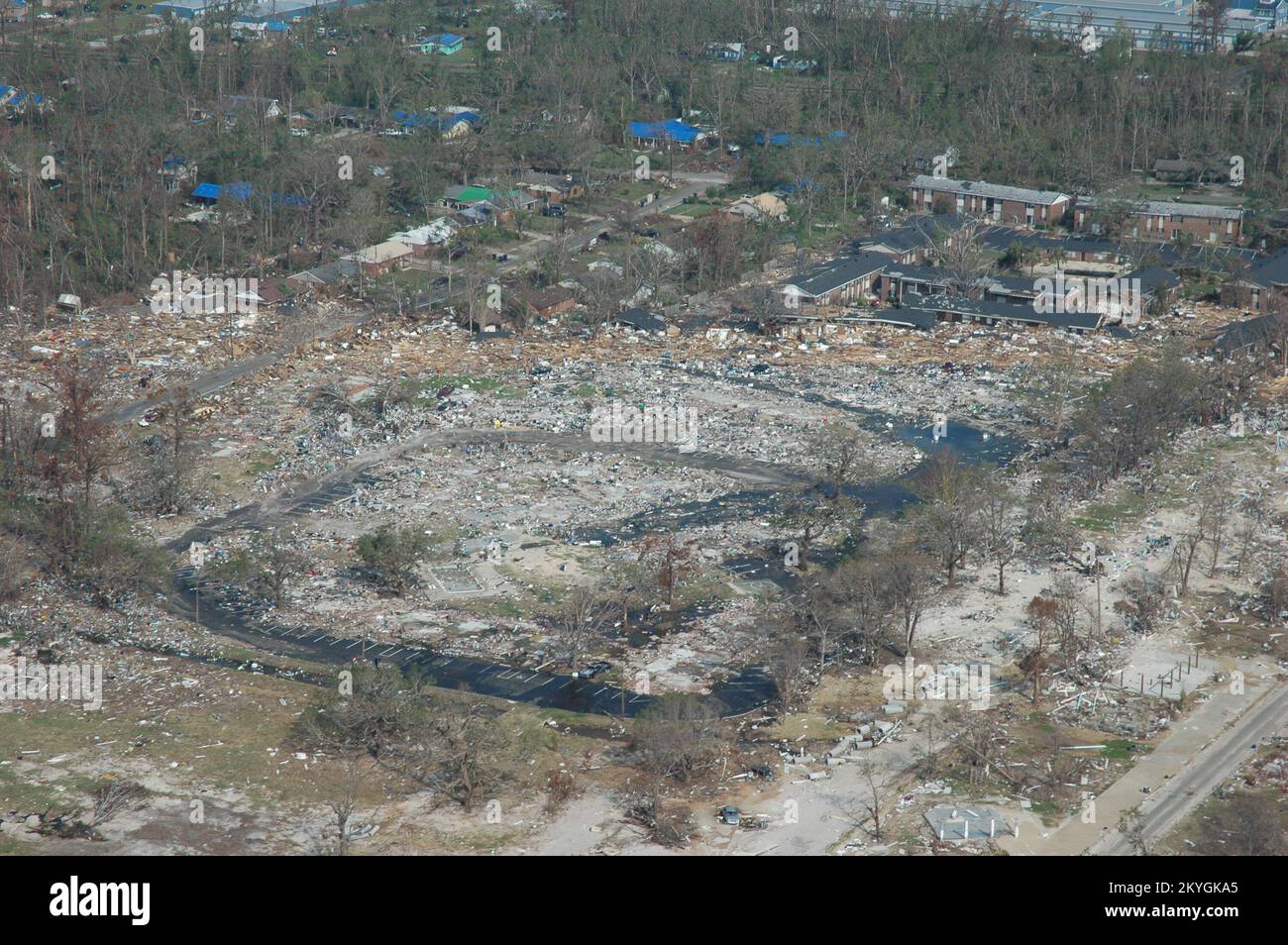 Hurricane Katrina, Gulf Coast of Mississippi, September 30, 2005 ...