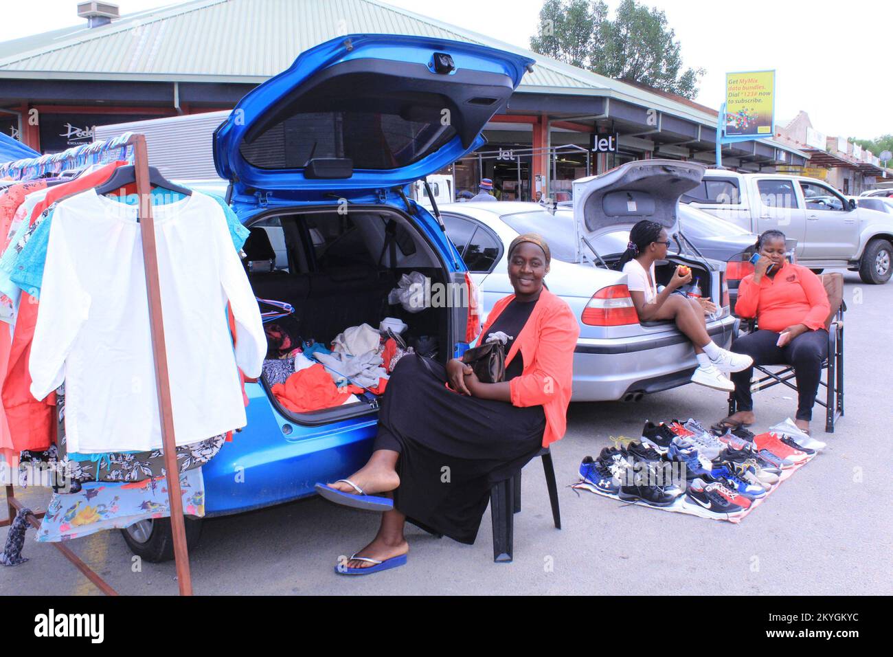 Gaborone, Botswana. 29th Nov, 2022. Patleletso Thembani, an owner of a ...