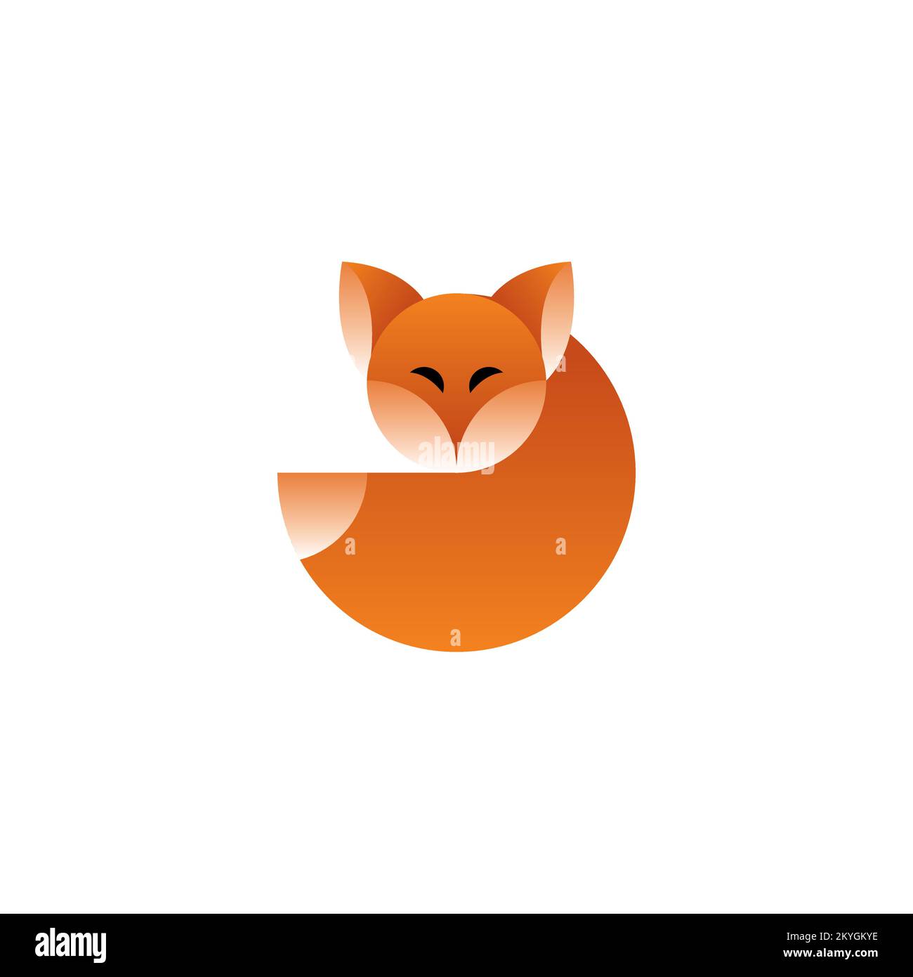 Cute Fox Logo Design. Kids Fox Logo. Fox Icon Stock Vector Image & Art ...