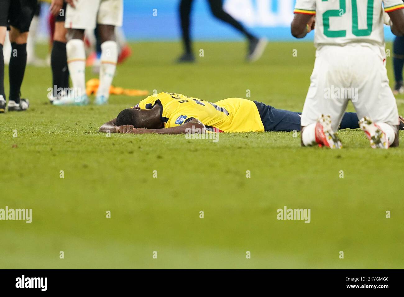 November 29, 2022: Caicedo Moises of Ecuador cries after Ecuador v ...