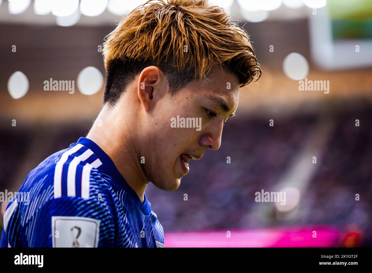 Ritsu Doan of Japan during the FIFA World Cup Qatar 2022 Group E soccer ...