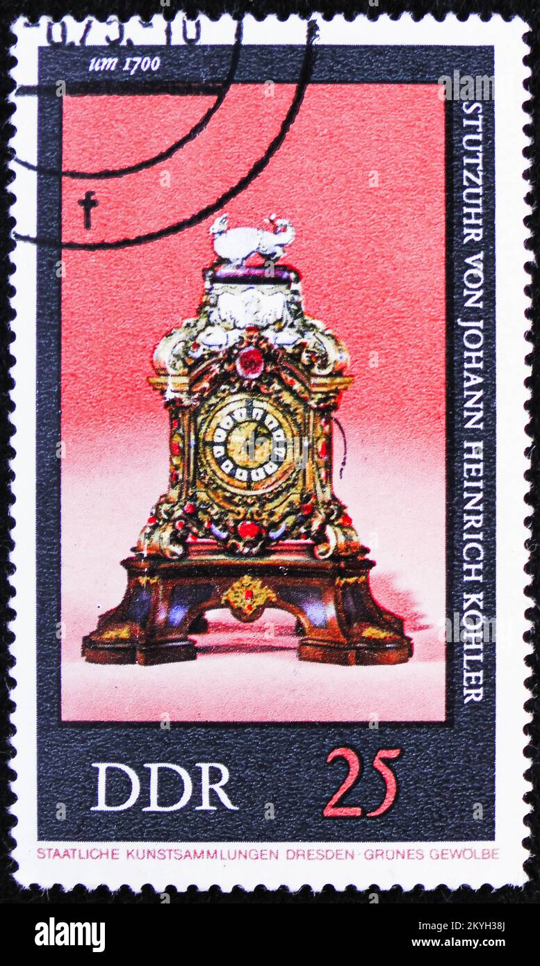 MOSCOW, RUSSIA - OCTOBER 29, 2022: Postage stamp printed in Germany ...