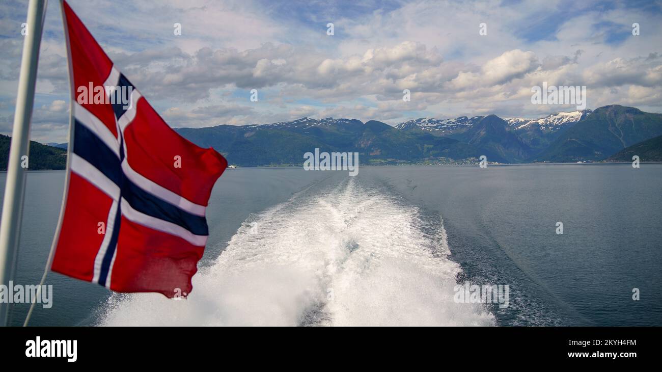 Sognefjord in sunny weather, Norway Stock Photo - Alamy