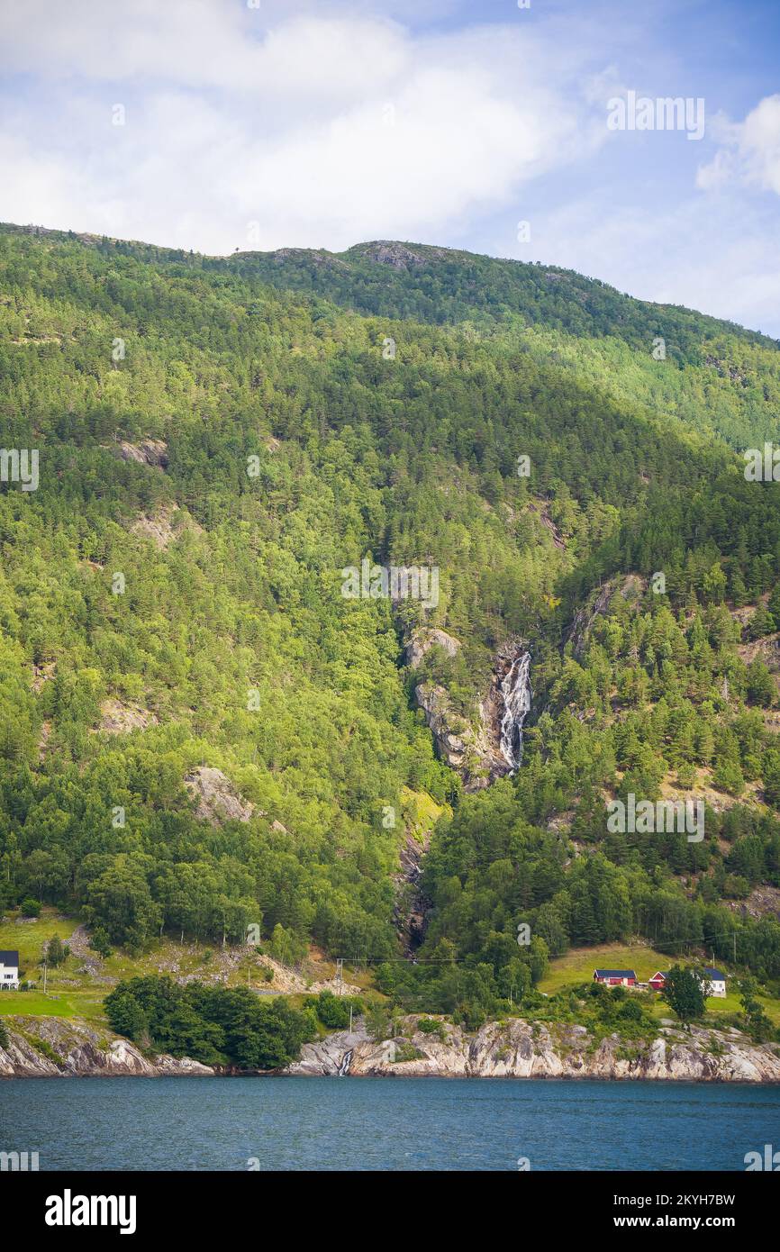 Sognefjord in sunny weather, Norway Stock Photo - Alamy