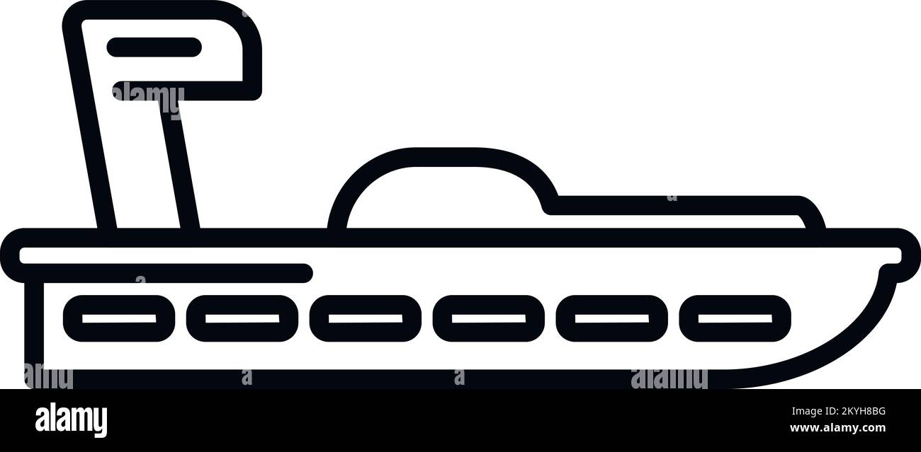 Sea rescue boat icon outline vector. Life flood. Coast guard Stock ...