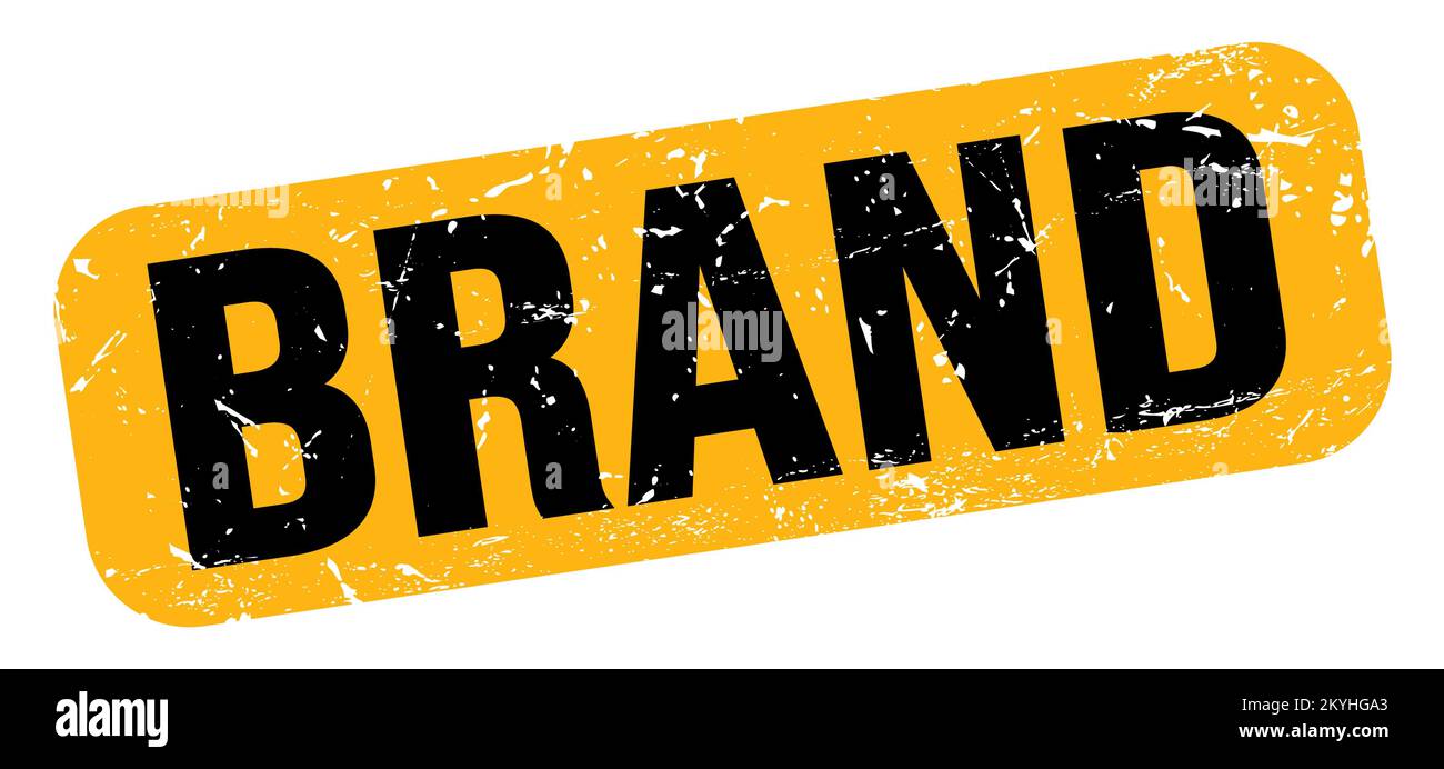 Black and yellow brand sign hi-res stock photography and images - Alamy