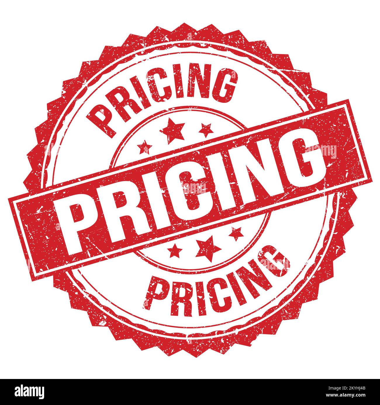 PRICING text written on red round stamp sign Stock Photo - Alamy