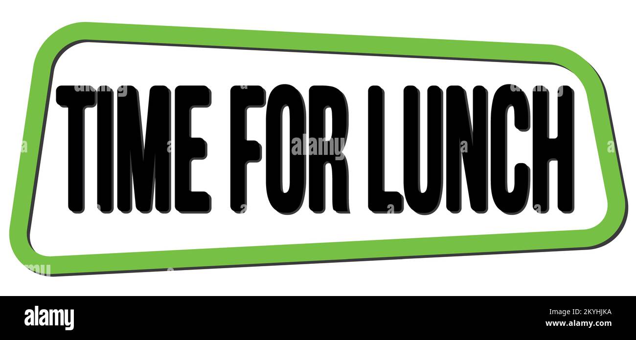 Lunch time stamp Cut Out Stock Images & Pictures - Alamy