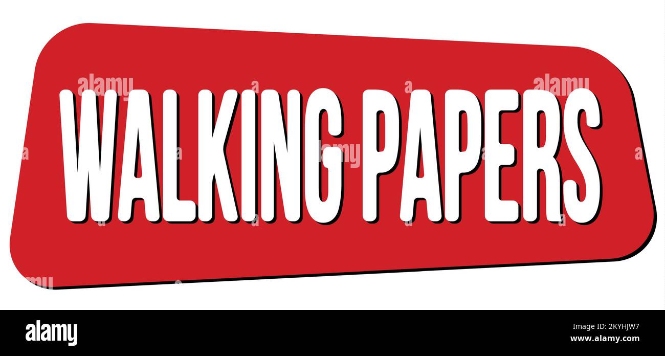 Walking papers hi-res stock photography and images - Alamy