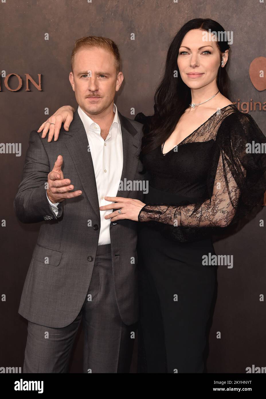 Ben Foster and Laura Prepon walking the red carpet at the premiere for ...