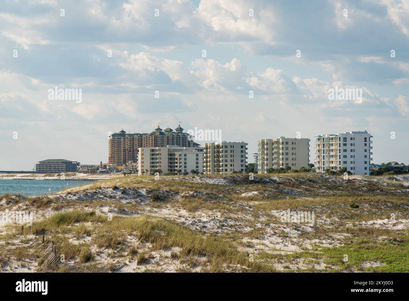 Destin, Florida- Views of multi-storey condos and large hotel building ...