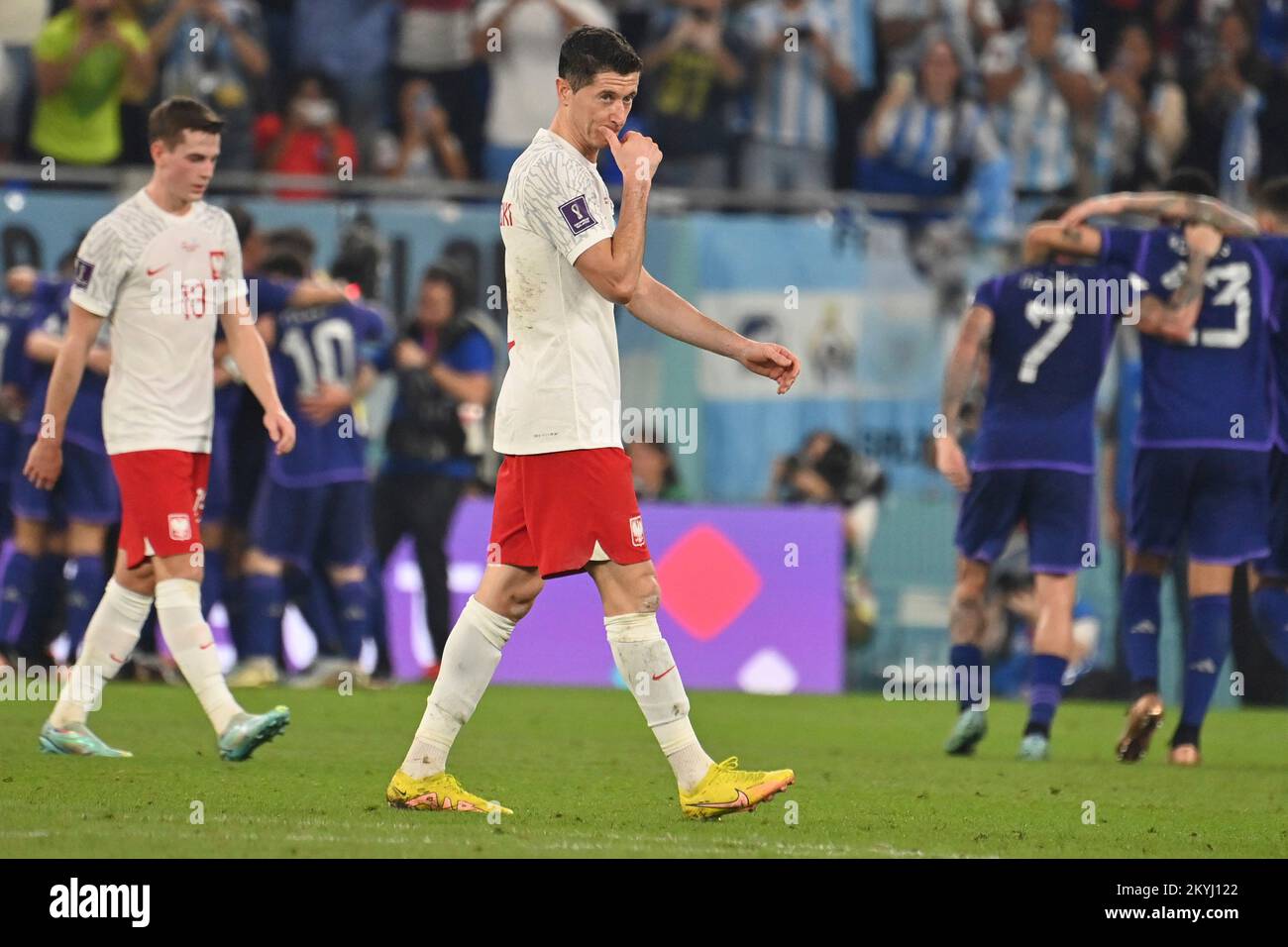 Robert LEWANDOWSKI (POL), disappointment, frustrated, disappointed ...