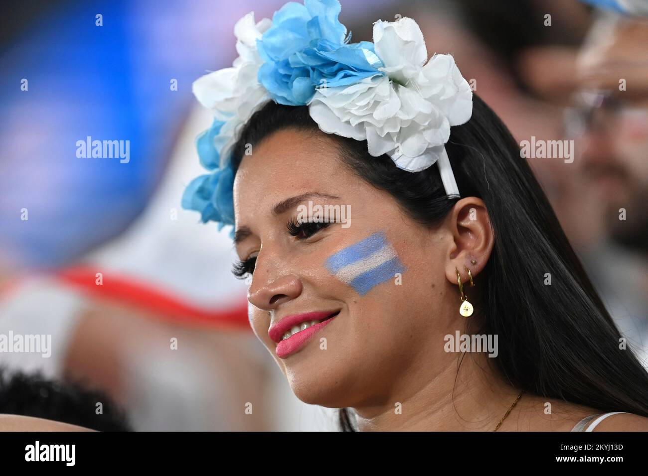 Argentinian female fan, soccer fan, woman. Game 39, Group C Poland PO ...