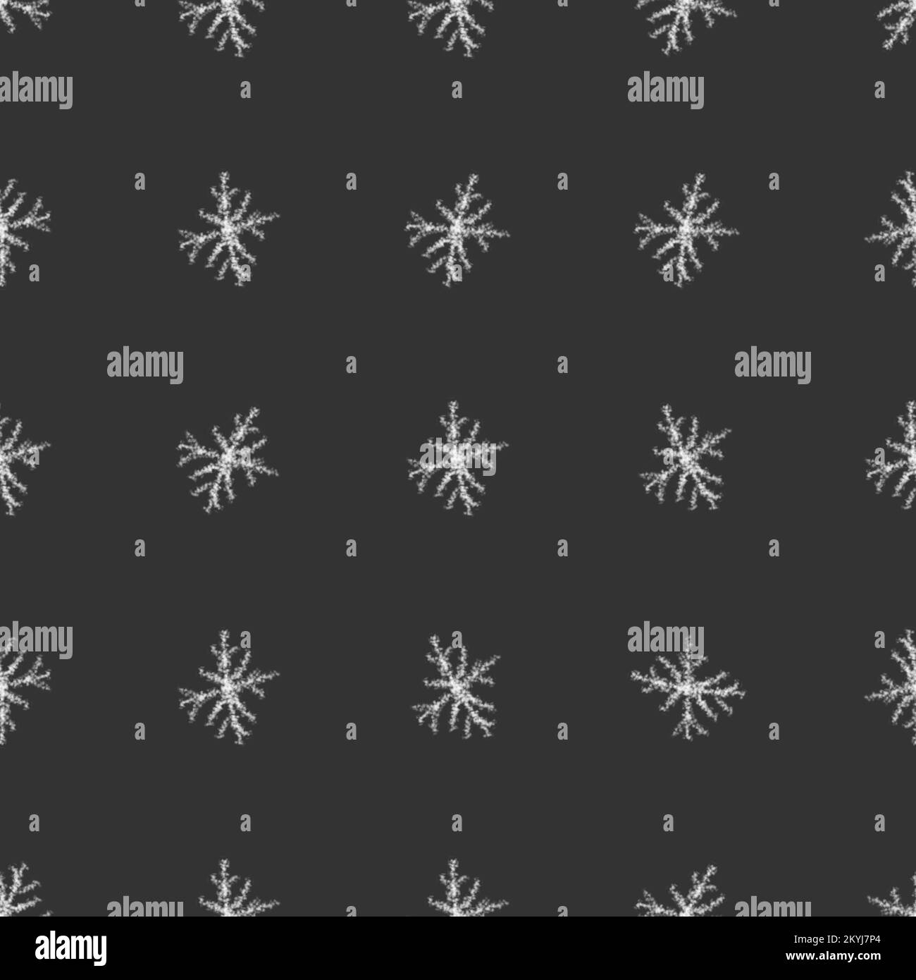 Hand Drawn Snowflakes Christmas Seamless Pattern. Subtle Flying Snow ...