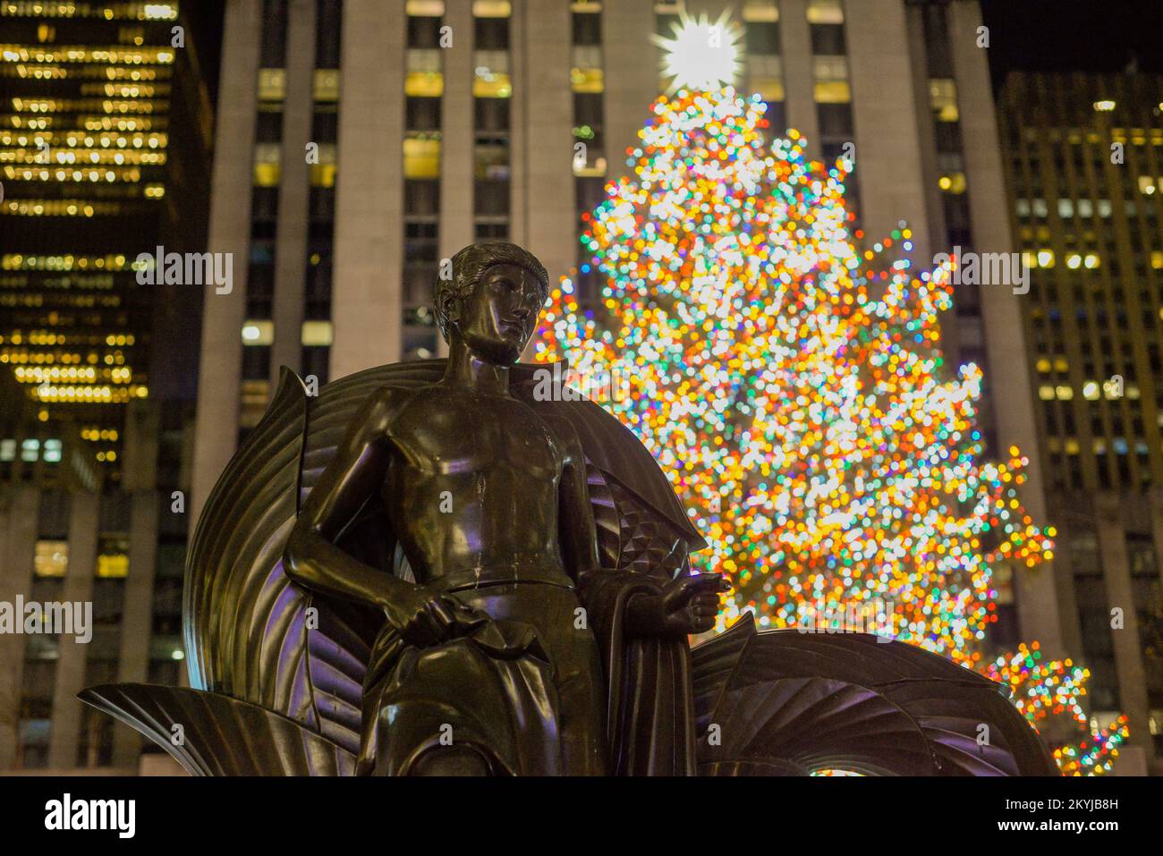 New York, United States. 30th Nov, 2022. A view of the Rockefeller ...