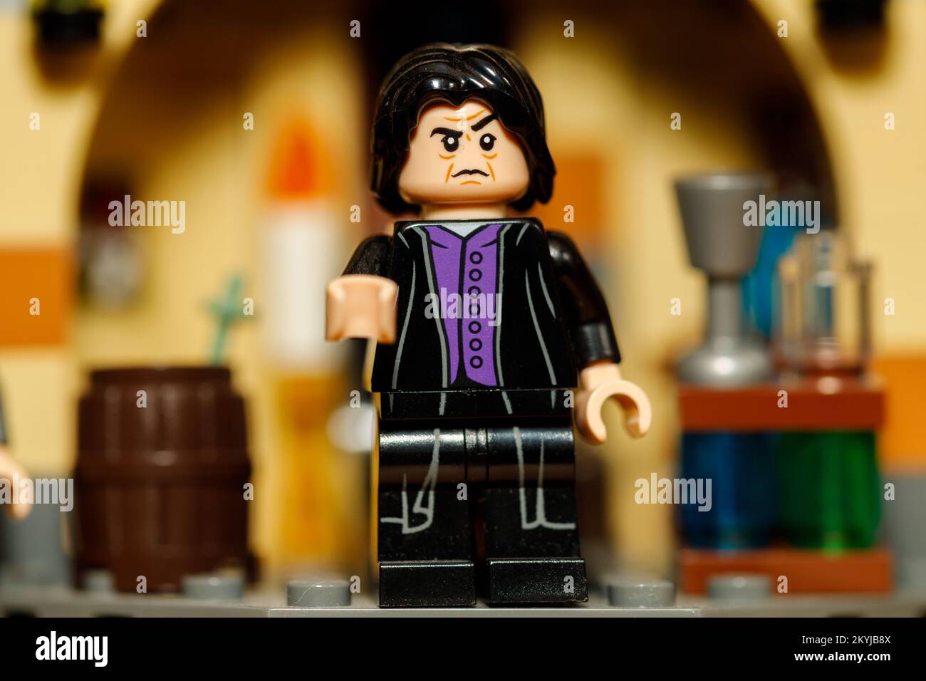 Russia Vyborg 11.11.2022 LEGO SEVERUS SNAPE toy figure from Harry ...