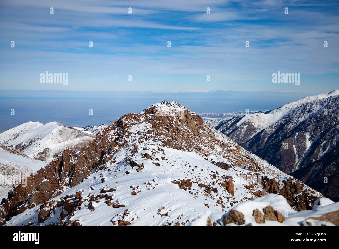Majestic Beautiful Impressive Landscape of Snow Mountains Stock Photo ...