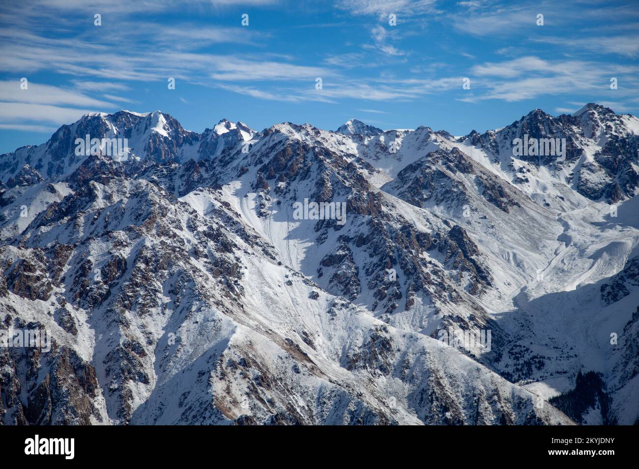 Majestic Beautiful Impressive Landscape of Snow Mountains Stock Photo ...