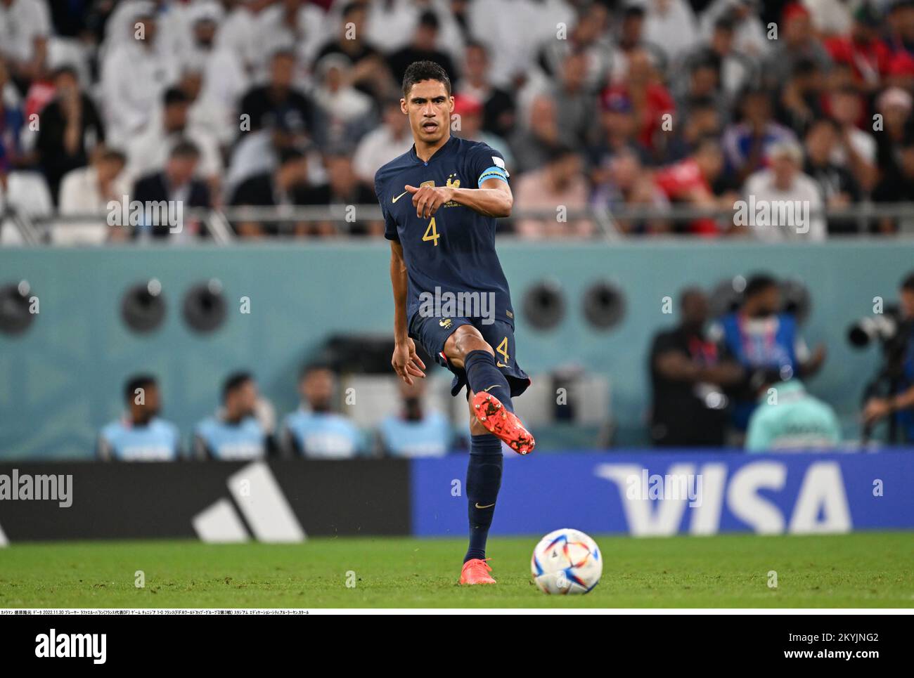 Raphael Varane of France during the FIFA World Cup Qatar 2022 Group D ...