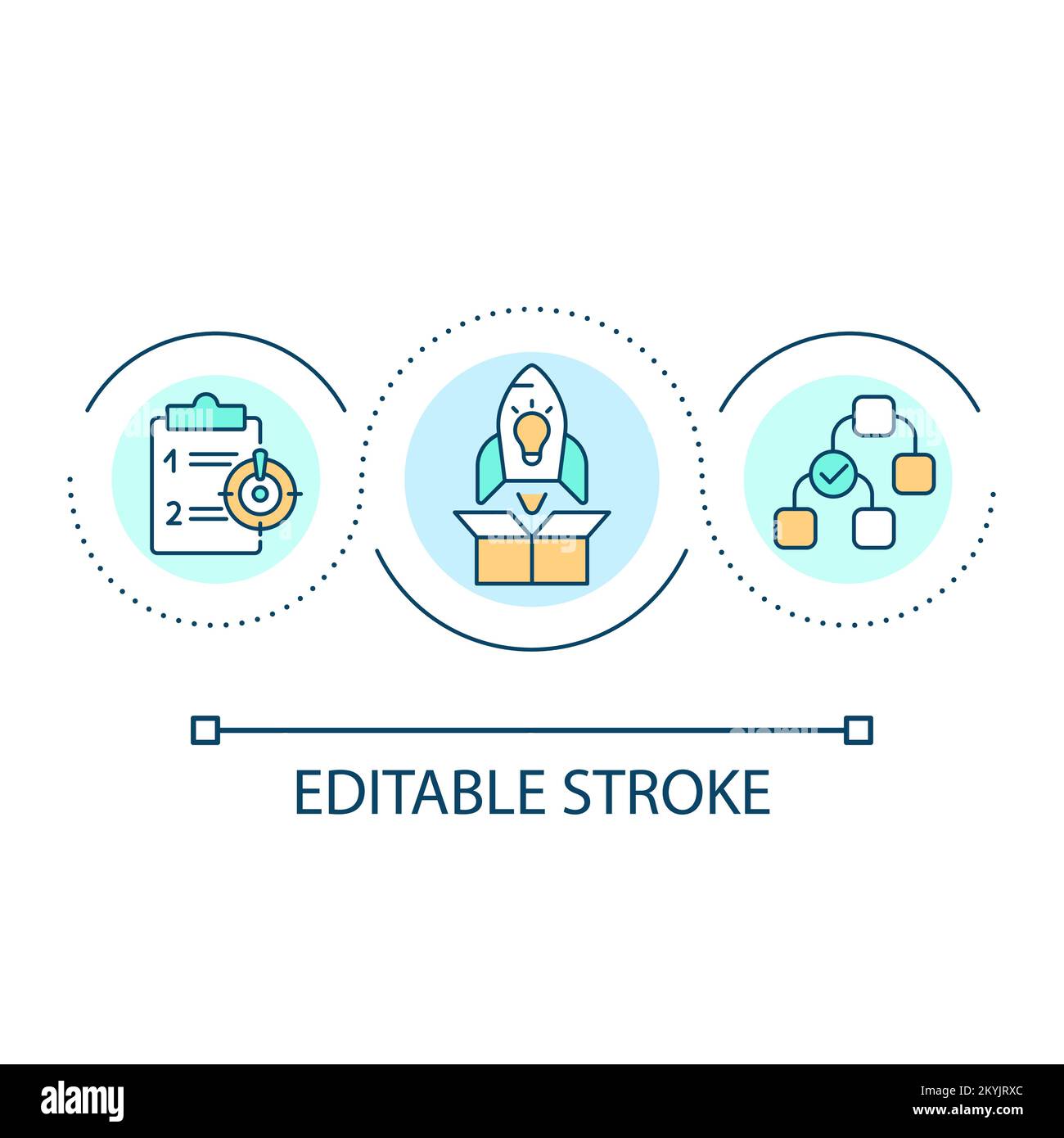 Software deployment schedule loop concept icon Stock Vector Image & Art - Alamy