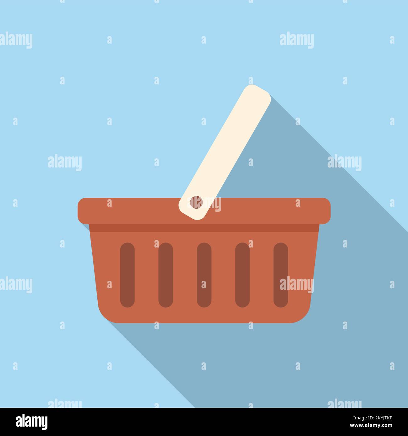 Shop basket icon flat vector. Window interface. Screen digital Stock ...