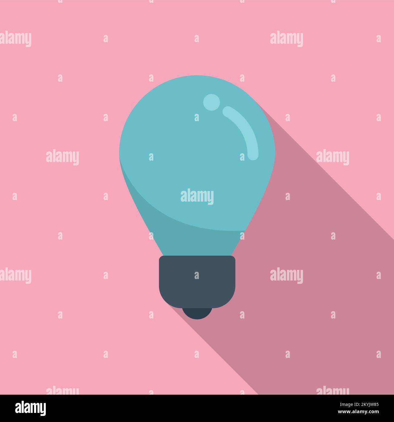 Bulb icon flat vector. Computer interface. Box ui Stock Vector Image & Art - Alamy